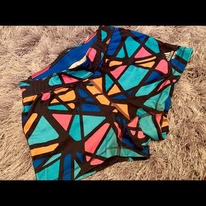 adidas | Shorts | Adidas Multi Color Spandex | Poshmark